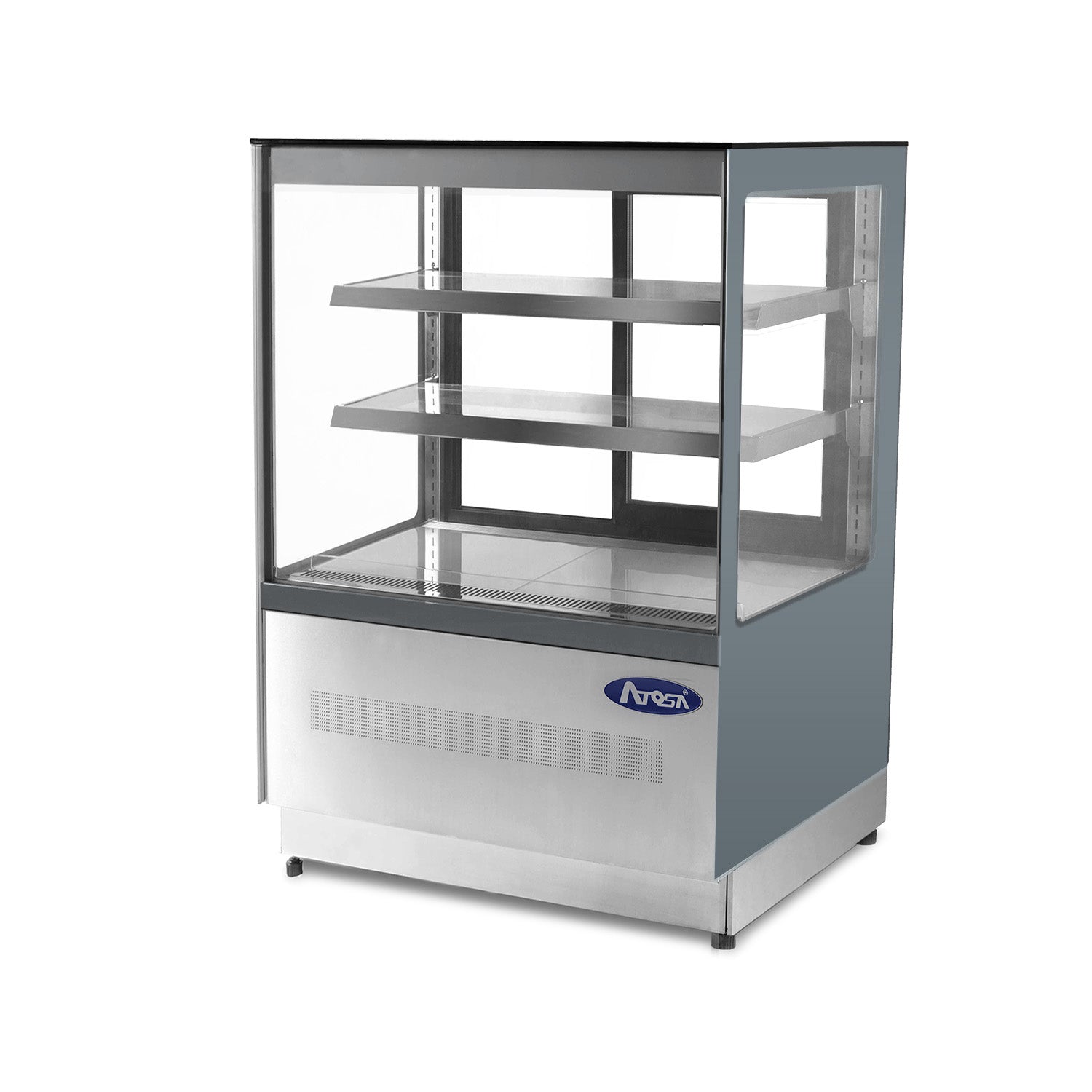 ATOSA SQUARE CAKE DISPLAY FRIDGE 900MM – The Catering Place